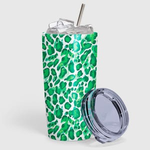 Preppy Leopard Print Pattern, Seamless Leopard Print Design, Green and ...