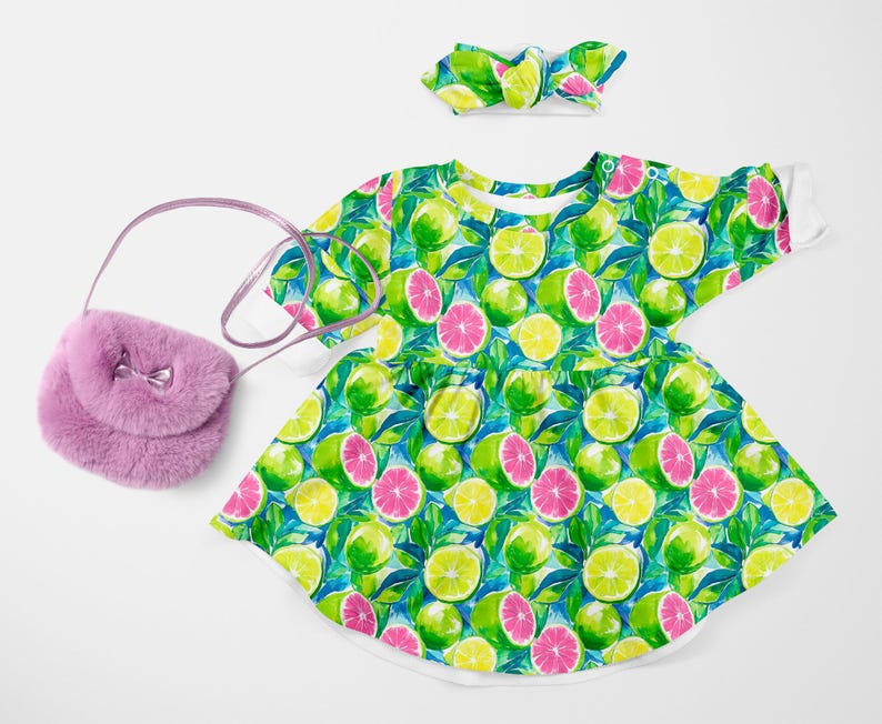 INSTANT DOWNLOAD Preppy Fruit Pattern, Seamless Limes Pattern, Preppy ...