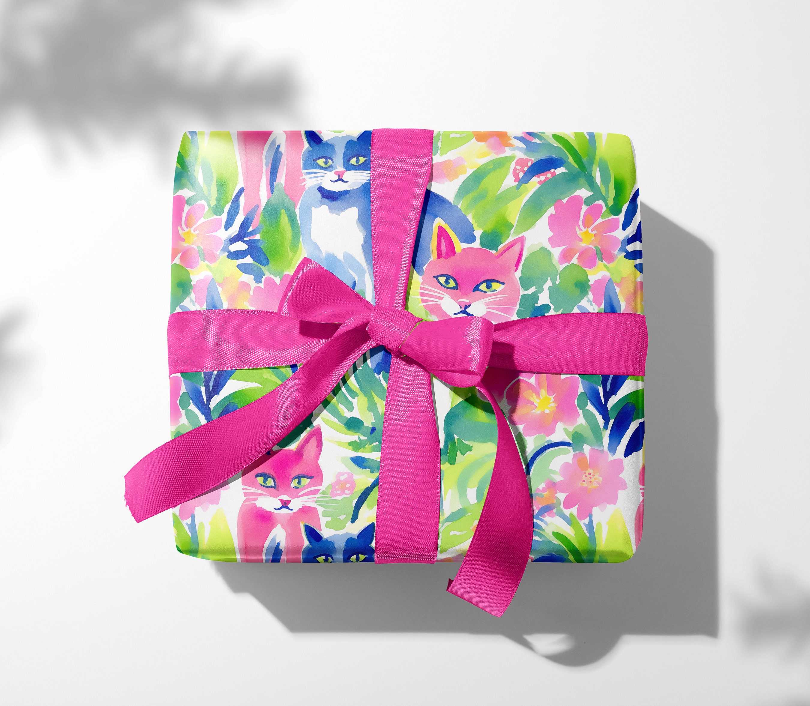 INSTANT DOWNLOAD Preppy Cat Pattern, Seamless Cat Design, Preppy Print ...