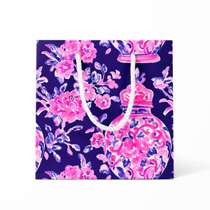 Preppy Pink and Purple Ginger Jar Patterns, Seamless Ginger Jar Designs ...