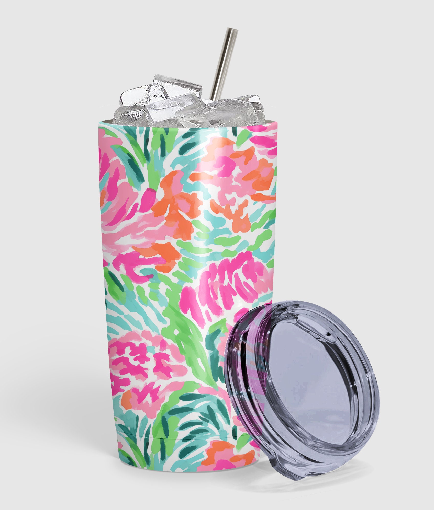 INSTANT DOWNLOAD Preppy Floral Pattern, Seamless Floral Design, Preppy ...