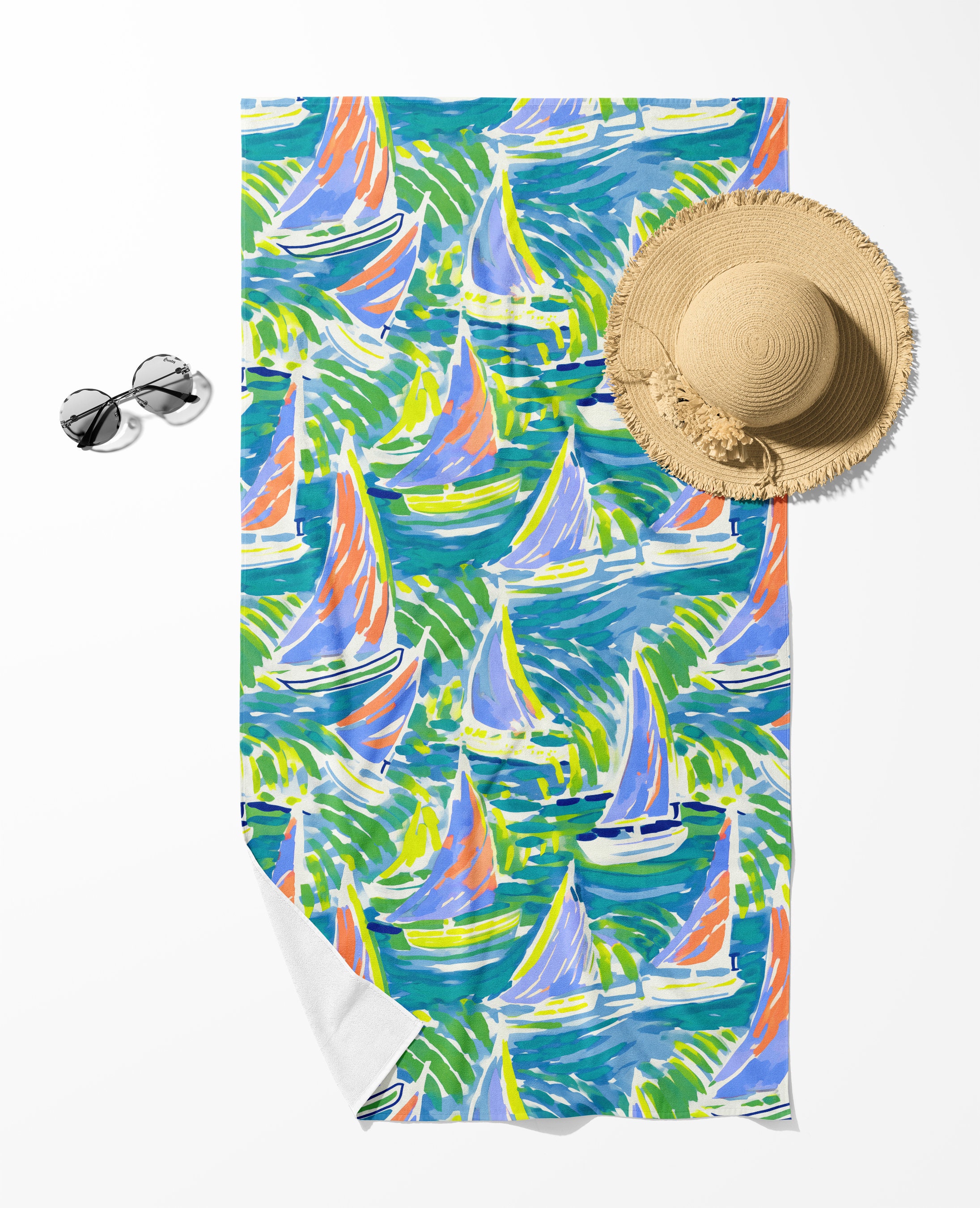 INSTANT DOWNLOAD Preppy Sailboat Pattern, Seamless Sailing Design ...