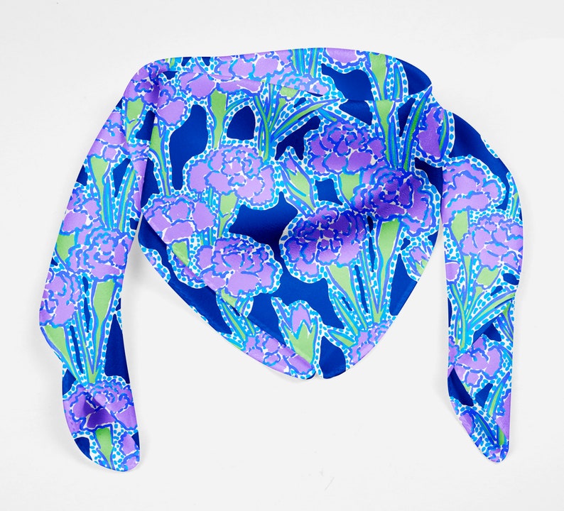 Instant Download Preppy Purple and Blue Floral Digital Pattern ...