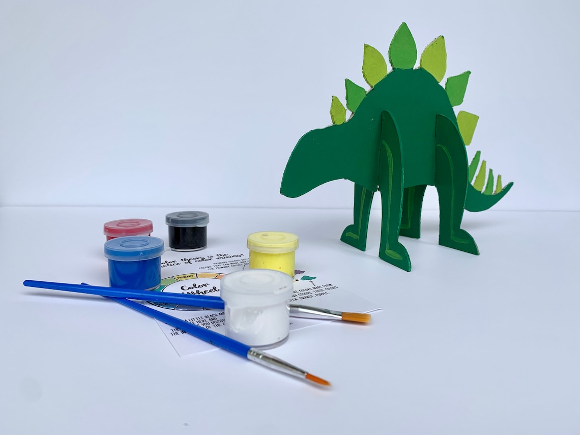 Dinosaur Craft Kit Dinosaur Art Dinosaur Art Kit Dino DIY | Etsy