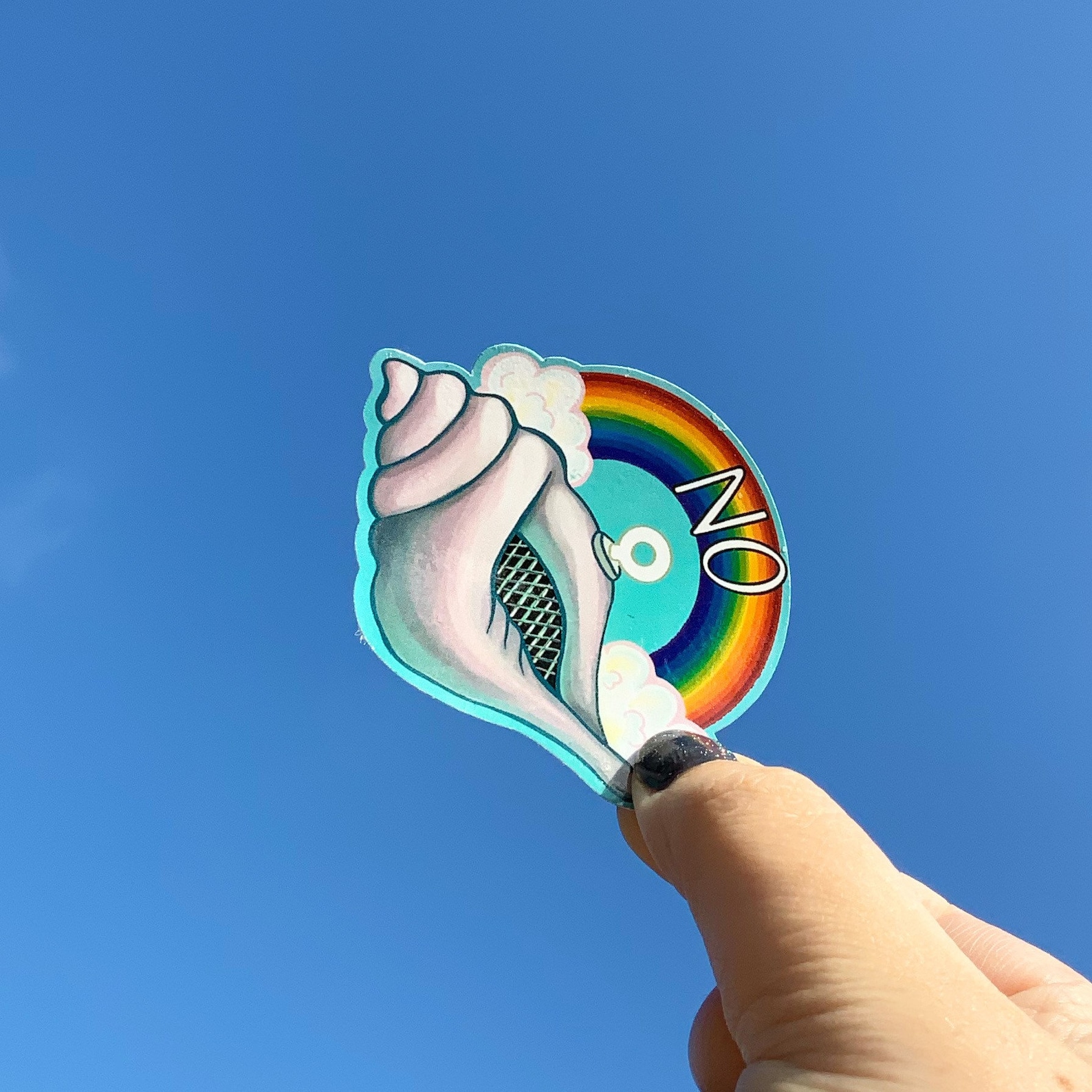 Magic Conch No Spongebob Squarepants Fanart Glossy Vinyl - Etsy UK