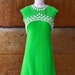 Vintage Apple Green Beaded Mod Dress, Sleeveless Sheath, B36 - Etsy