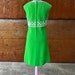 Vintage Apple Green Beaded Mod Dress, Sleeveless Sheath, B36 - Etsy