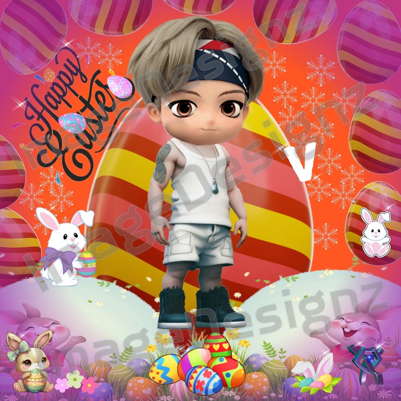 BTS Tiny Tan 3D Kpop Digital Download Digital Art Digital Bundle ...