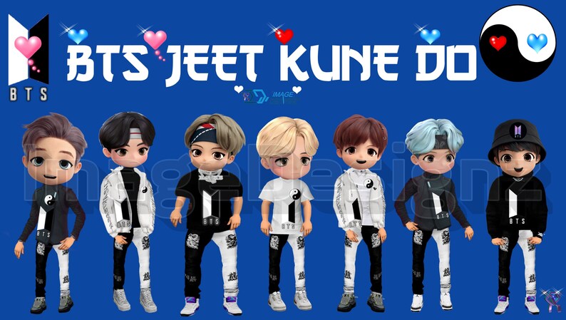BTS Tinytan 3D Kpop Digital Download Digital Art Bundle Printable Cute ...
