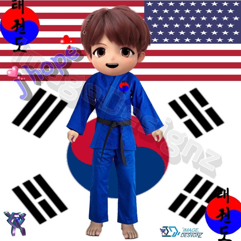 BTS Tinytan 3D Kpop Digital Download Digital Art Bundle Printable Cute ...