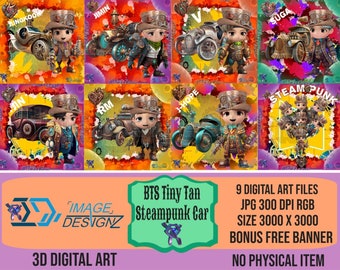 BTS Tiny Tan 3D Digital Printable Art Bundle Set Kpop Digital - Etsy