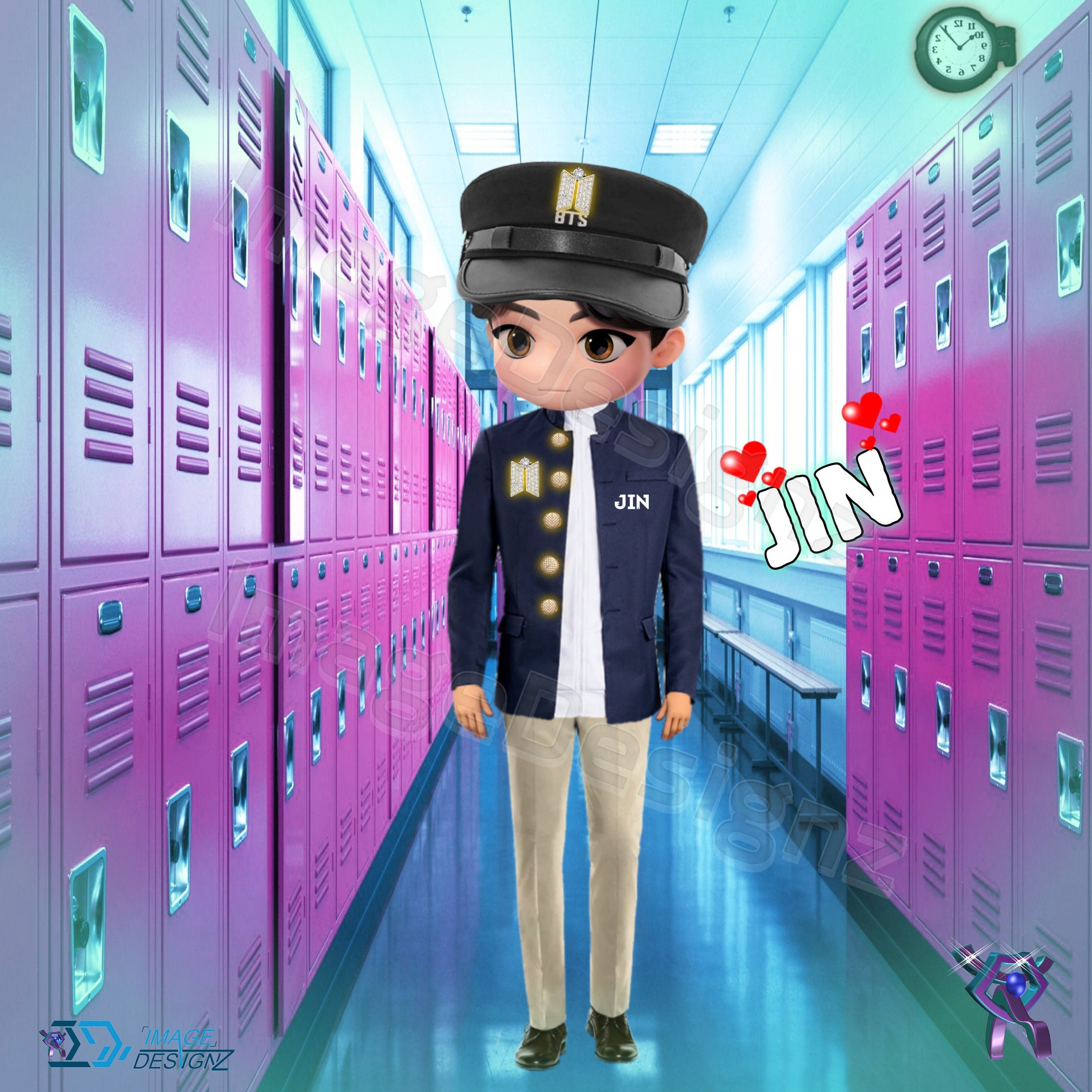 BTS Tinytan 3D Kpop Digital Download Digital Art Bundle Printable Cute BTS Bangtan Boys JPG Army ...