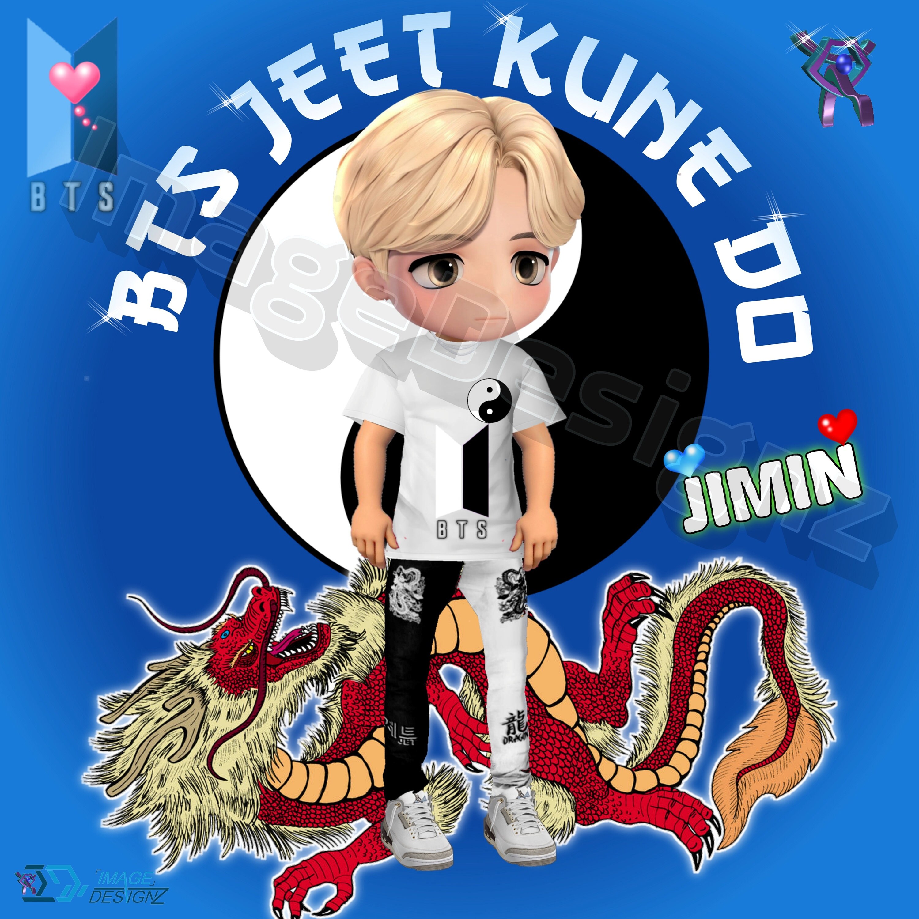 BTS Tinytan 3D Kpop Digital Download Digital Art Bundle Printable Cute ...