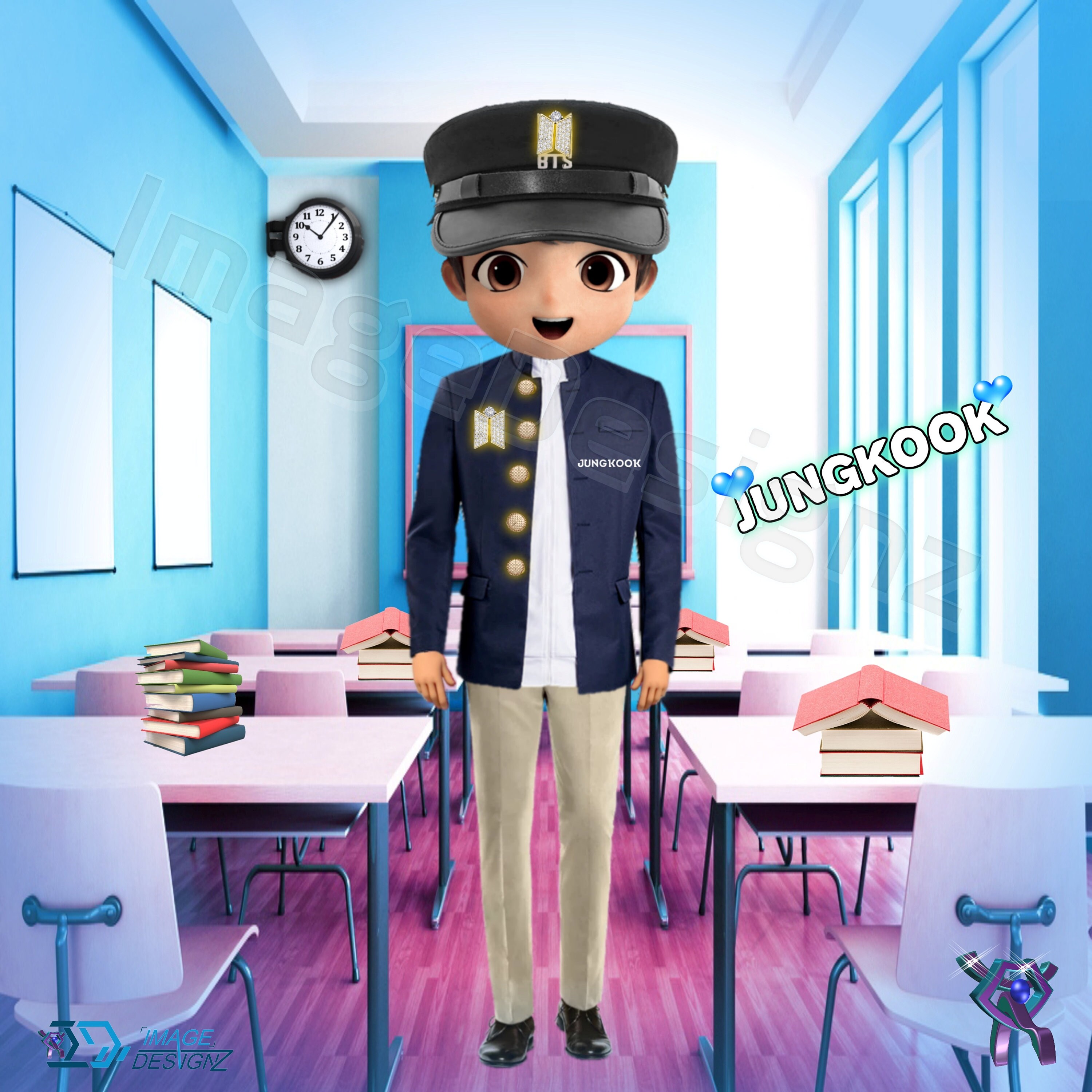 BTS Tinytan 3D Kpop Digital Download Digital Art Bundle Printable Cute BTS Bangtan Boys JPG Army ...