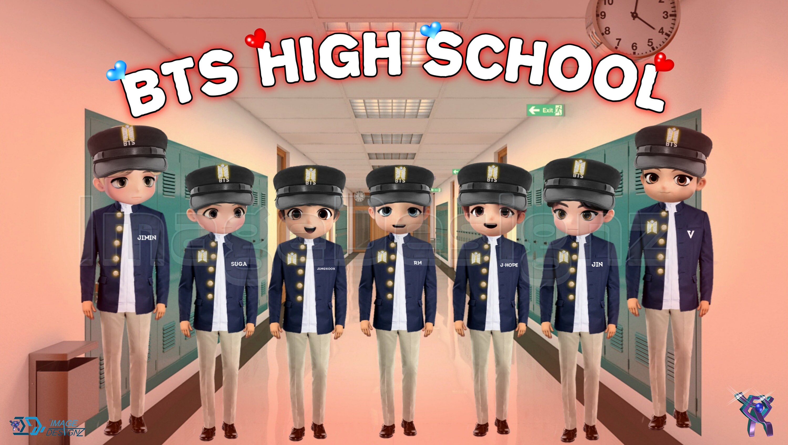 BTS Tinytan 3D Kpop Digital Download Digital Art Bundle Printable Cute ...