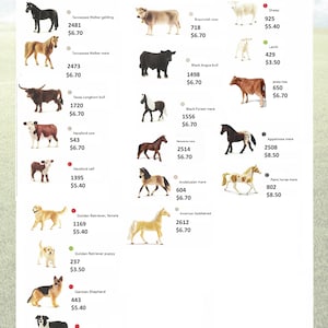 FARM ANIMAL List. Accessory Animals to Add to the Amish Farm, Ranch ...