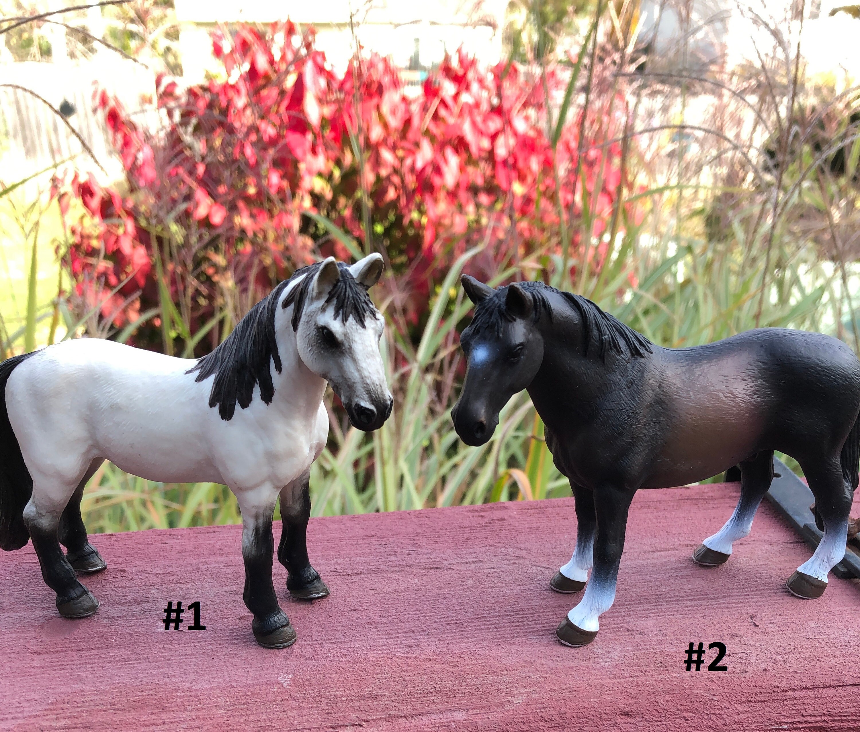 Horse Stable Assortment for Two Horses. Farm Toys, Hand Made U S A - Etsy