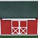 RED BARN ONLY. Has a Lift off Roof and Sliding Doors, Hay Loft, Stalls ...