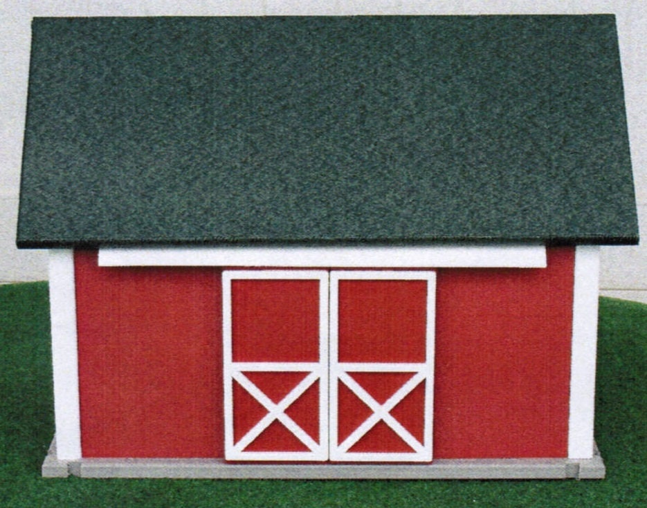 RED BARN ONLY. Has a Lift off Roof and Sliding Doors, Hay Loft, Stalls ...