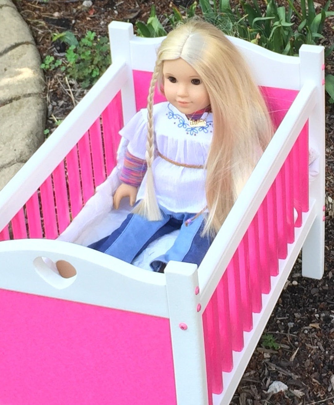 KIDS DOLL BEDS, Hand Made Doll Cribs, American Doll, Journey Girl, My ...