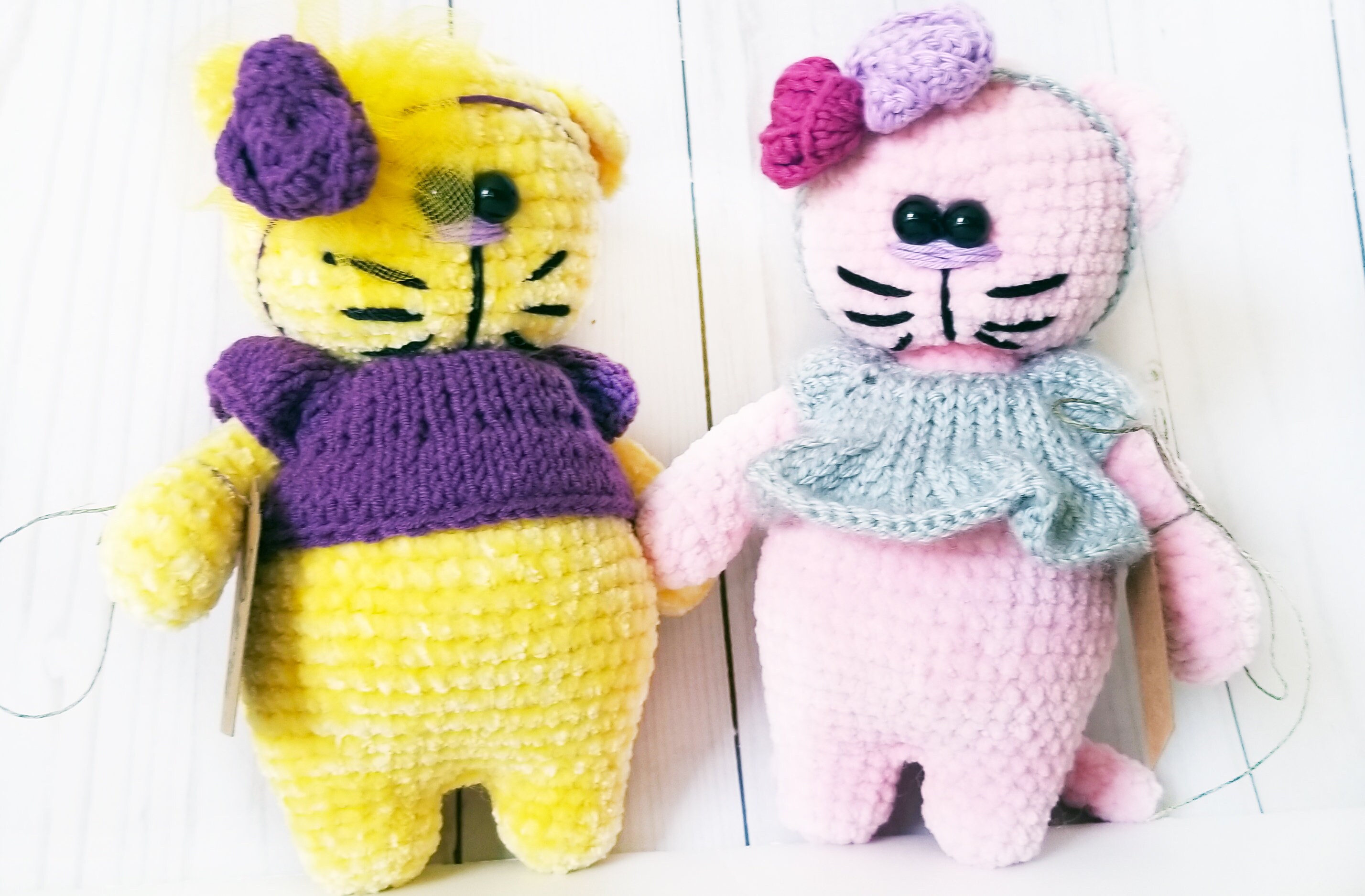 Plush Cat Tilda Crochet Cat Baby Gift Stuffed Toy Interior Doll Tilda ...