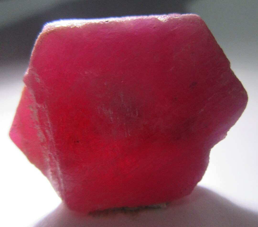 Ruby Crystal. Natural Red Pink Ruby Crystal From Tanzania. 64.15 Crt - Etsy