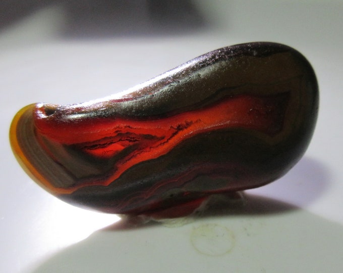 Fiery Orange Red Nigerian Agate Rough ... Rare Stone. 82.95 Crt - Etsy