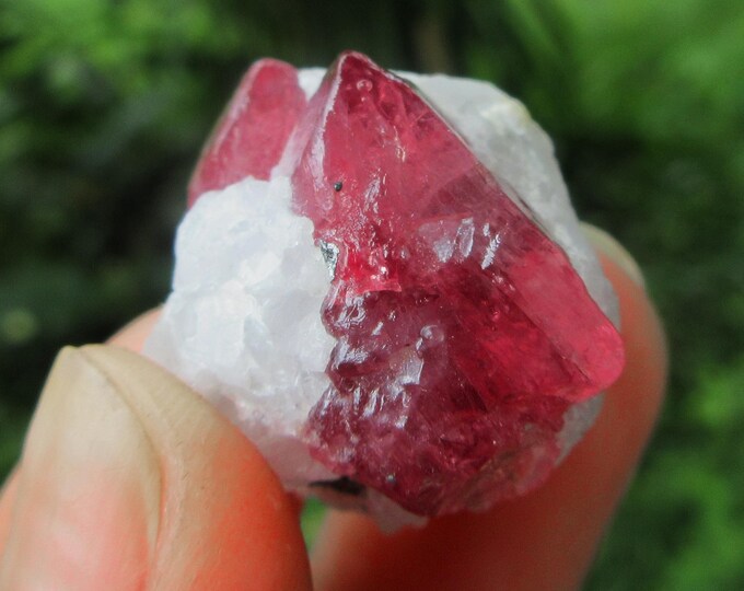 Big Red Spinel Crystals in Calcite From Tanzania ... Spinel Crystal. 73 ...