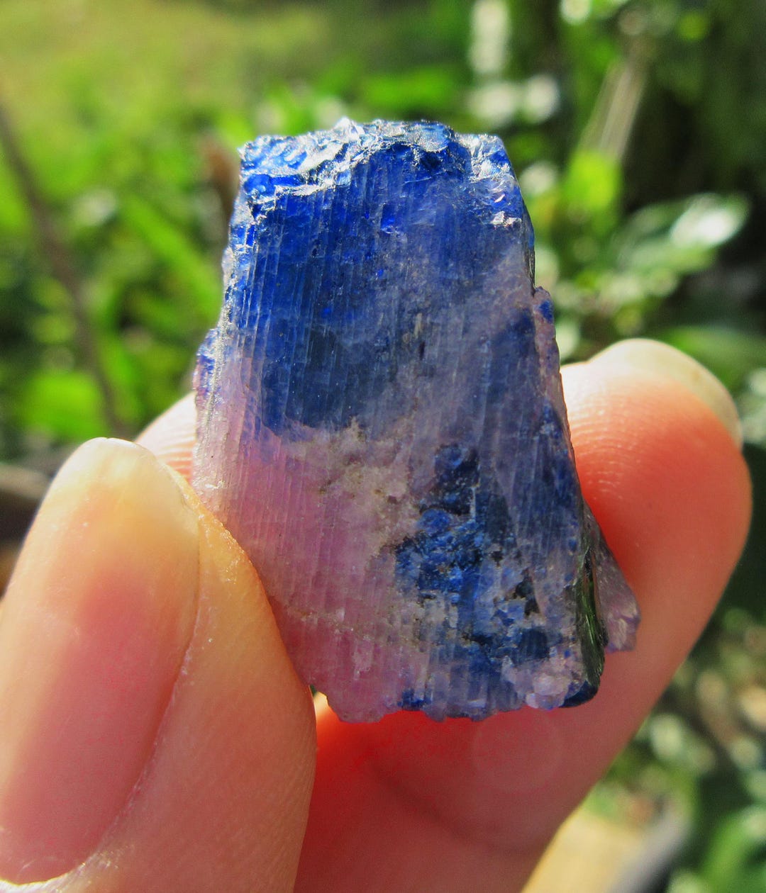 Big Royal Blue and Pink Sapphire Huge Raw Winza Crystal Piece 72.05 ...