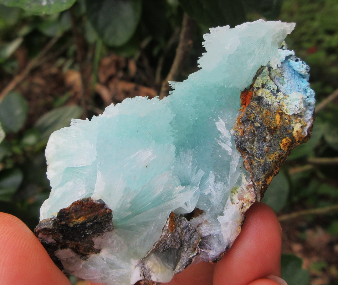 Raw Artic Blue Aragonite Crystal Cluster From Nome Alaska. Big - Etsy