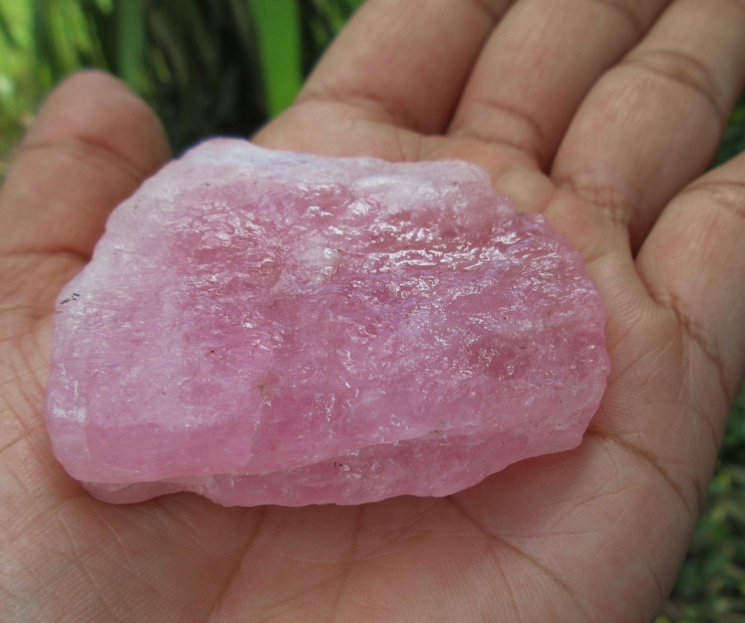 Huge Hot Pink Morganite Crystal. 300.65 Carat! 60 Gram. Healing Crystal ...
