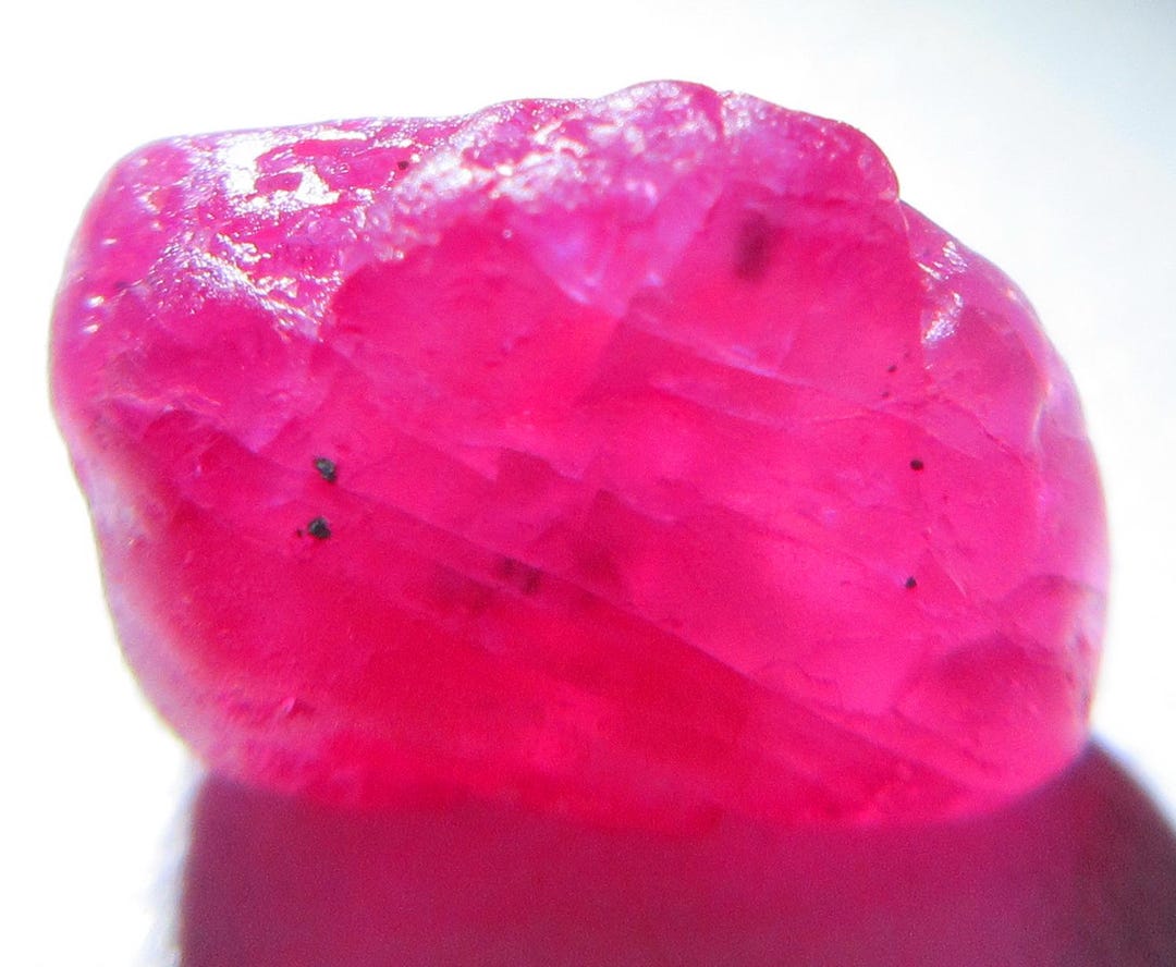 Gemmy Ruby Rough Crystal. Beautiful Translucent Ruby Crystal. 2.95 Crt ...