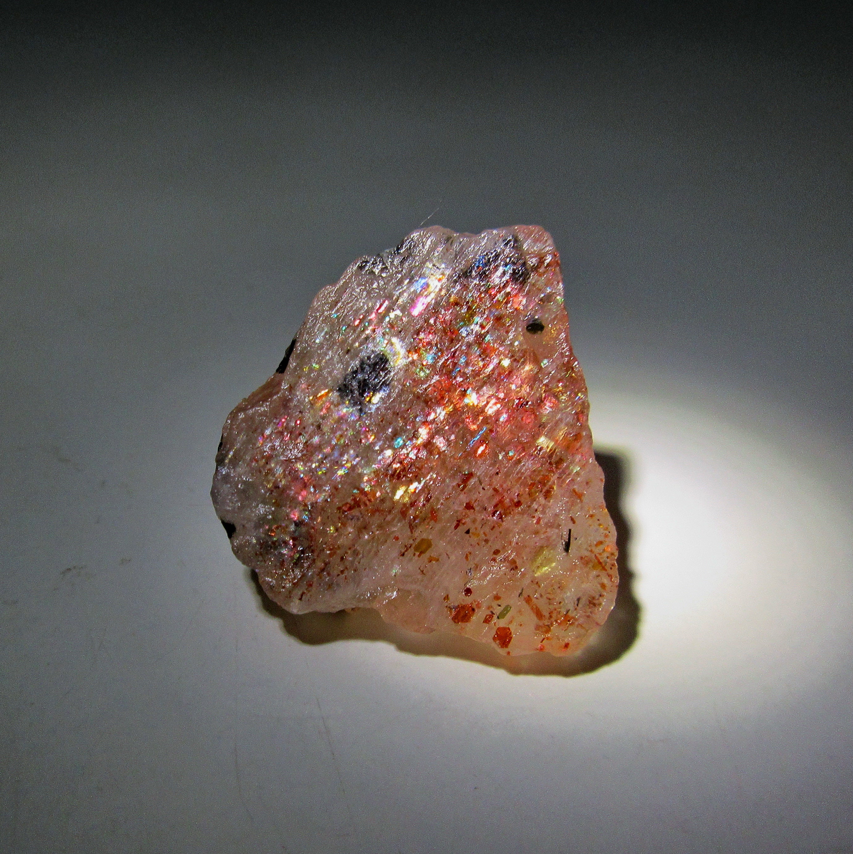 Big Rainbow Confetti Sun Stone Rough. MULTI COLORED SUNSTONE. | Etsy