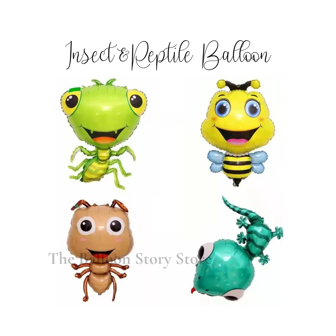 Insect and Reptile Balloons Ant Balloon Mantis Balloon Gecko Balloon ...