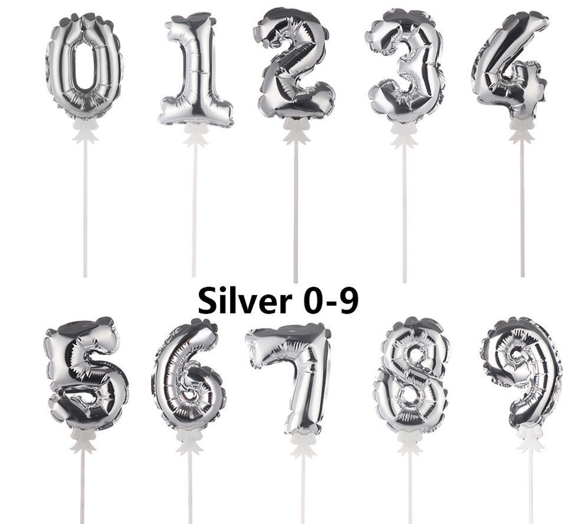 Mini Balloon Number Cake Topper - Etsy Canada