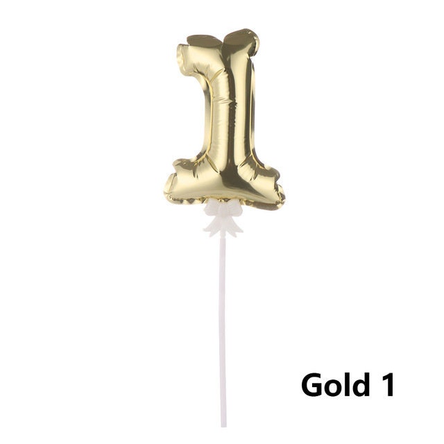 Mini Balloon Number Cake Topper - Etsy Canada