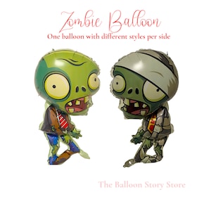 Zombie Balloon Halloween Zombie Balloon Zombies - Etsy
