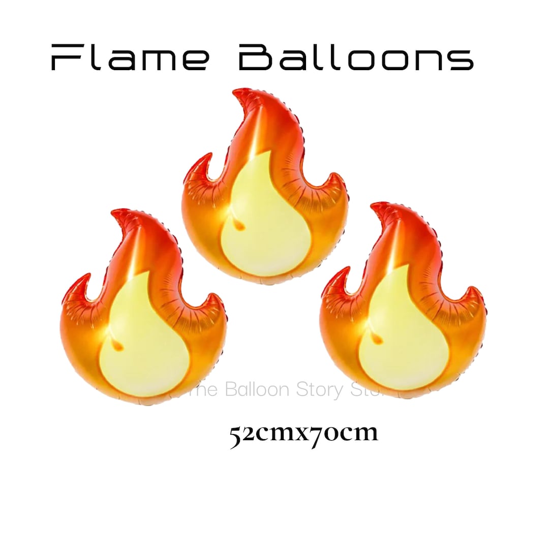 Lightning Flames Balloon Fire Balloon - Etsy