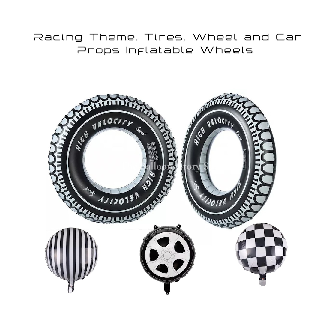 Racing Party Balloon Props Tire Inflatable Decor Car Tire Decor Props ...