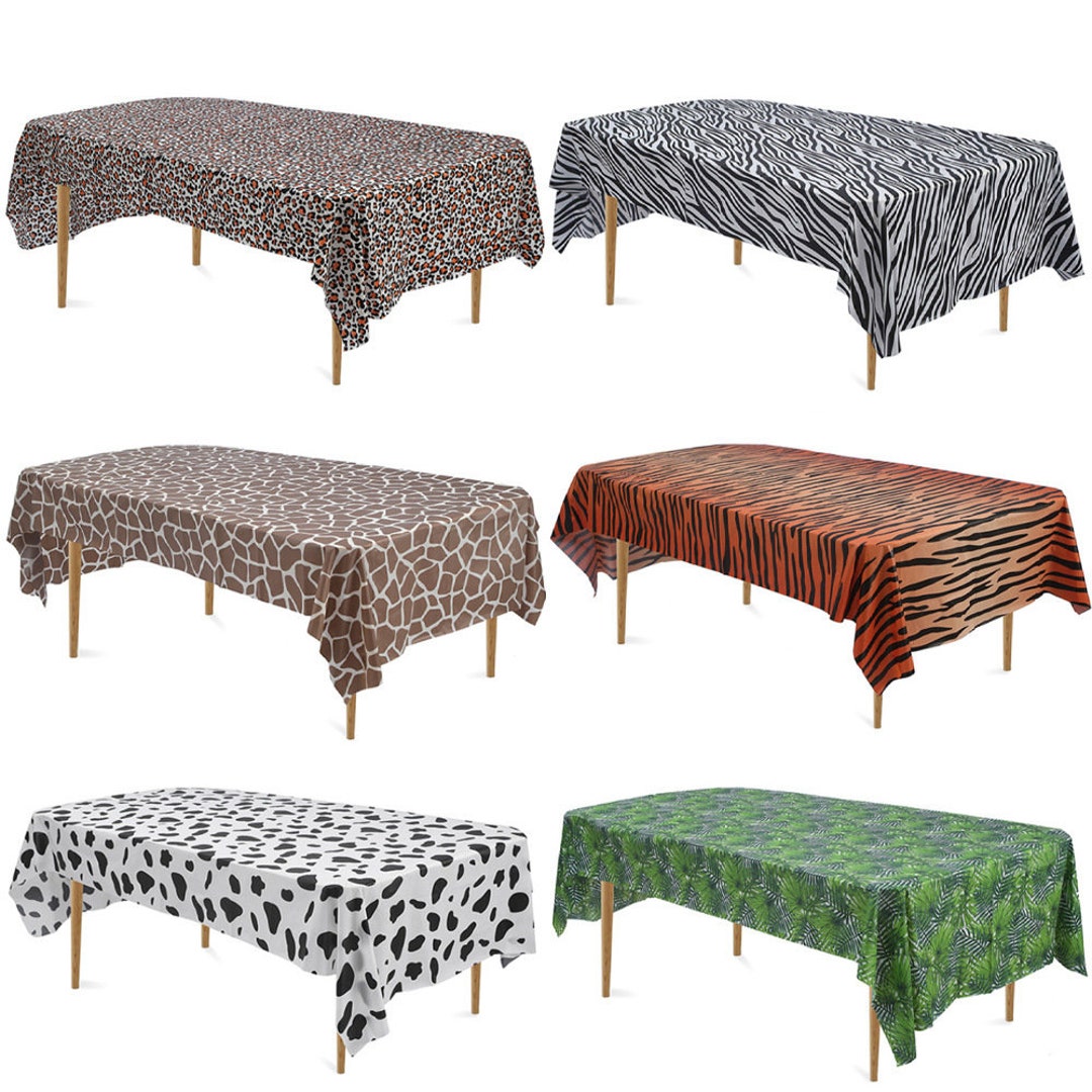 Animal Prints Disposable Table Cover - Etsy