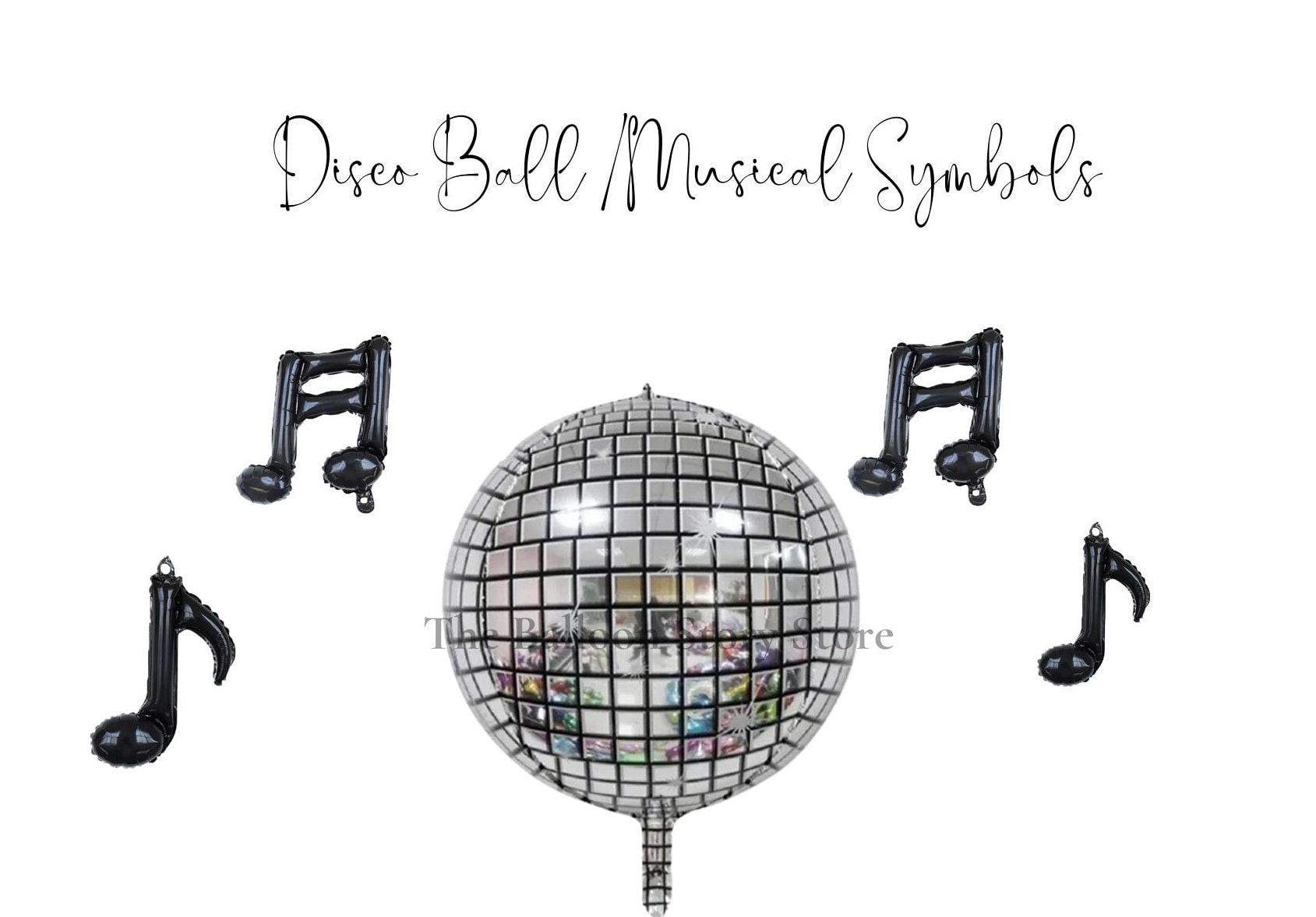 Disco Ball Balloon Musical Notes Balloons Party Decorations - Etsy