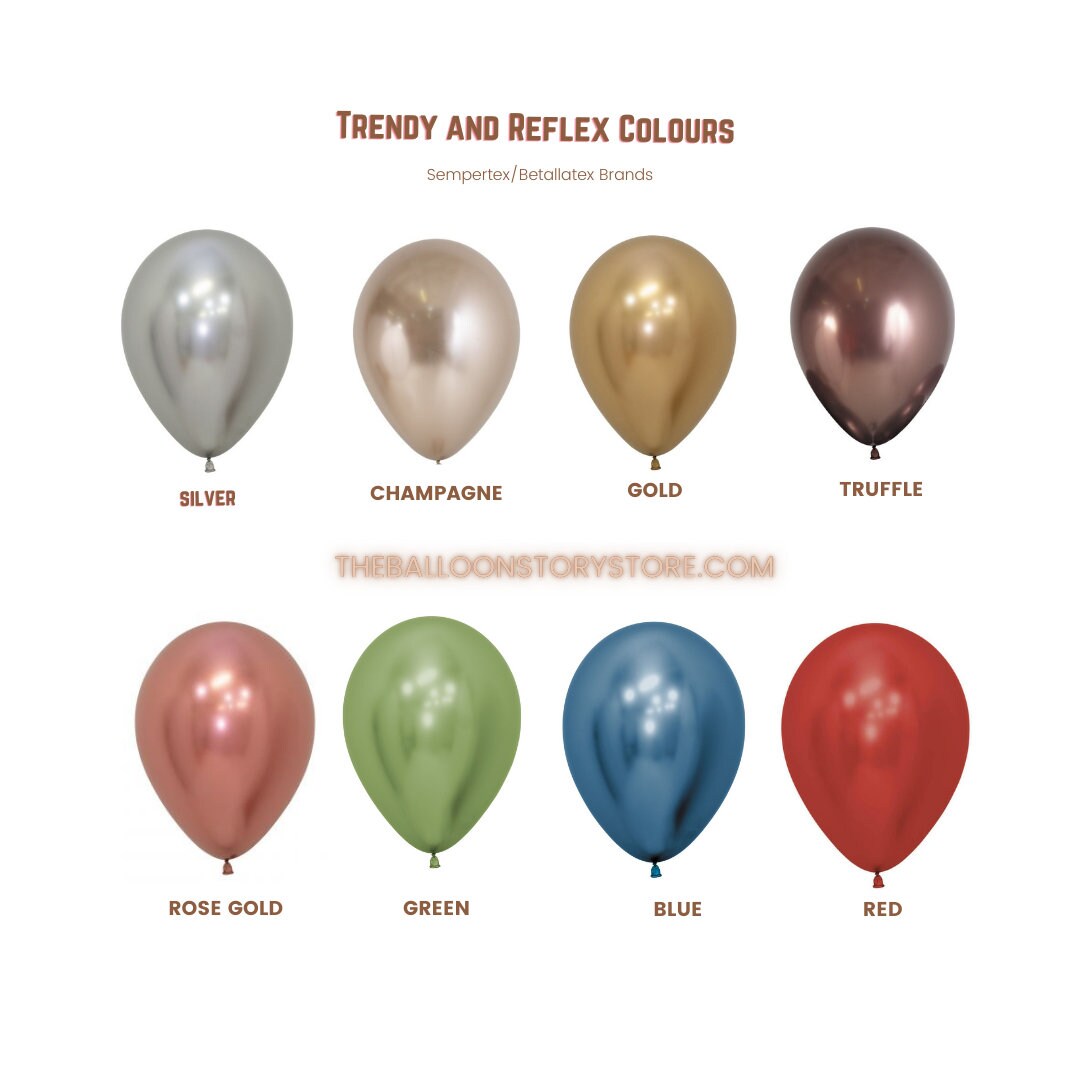 Reflex Truffle Latex Balloons - Etsy