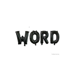 16" Letter Balloons | Custom Word Foil Balloons - Etsy