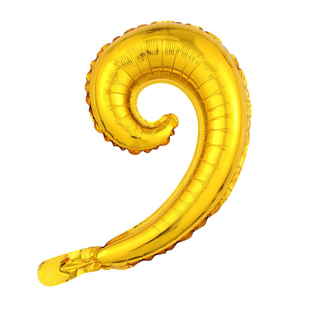 4pcs/set Spiral Wave Curved Foil Balloons Embroidered Style - Etsy