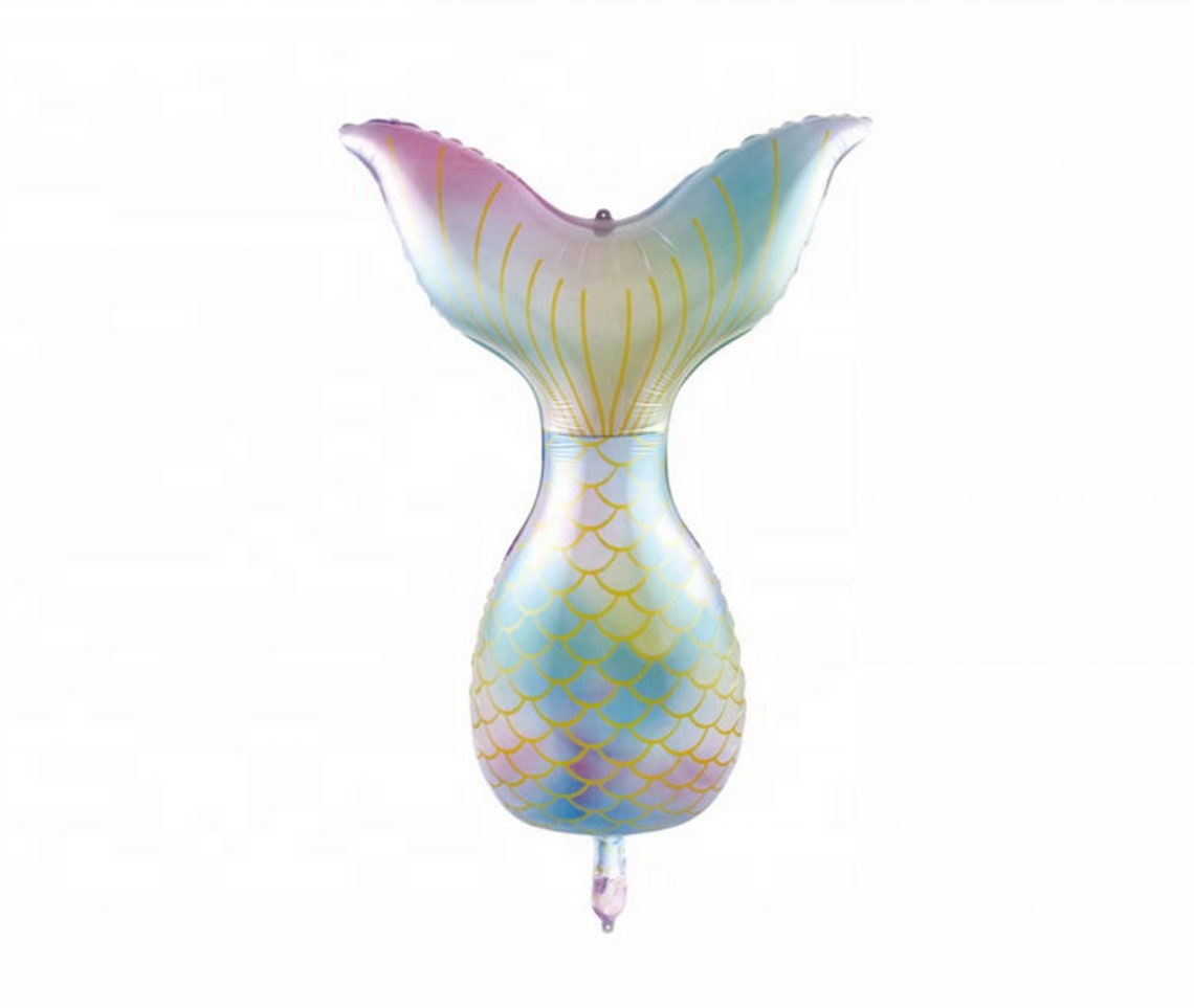 Mermaid Tail and Sea Shell Foil Balloon | Etsy