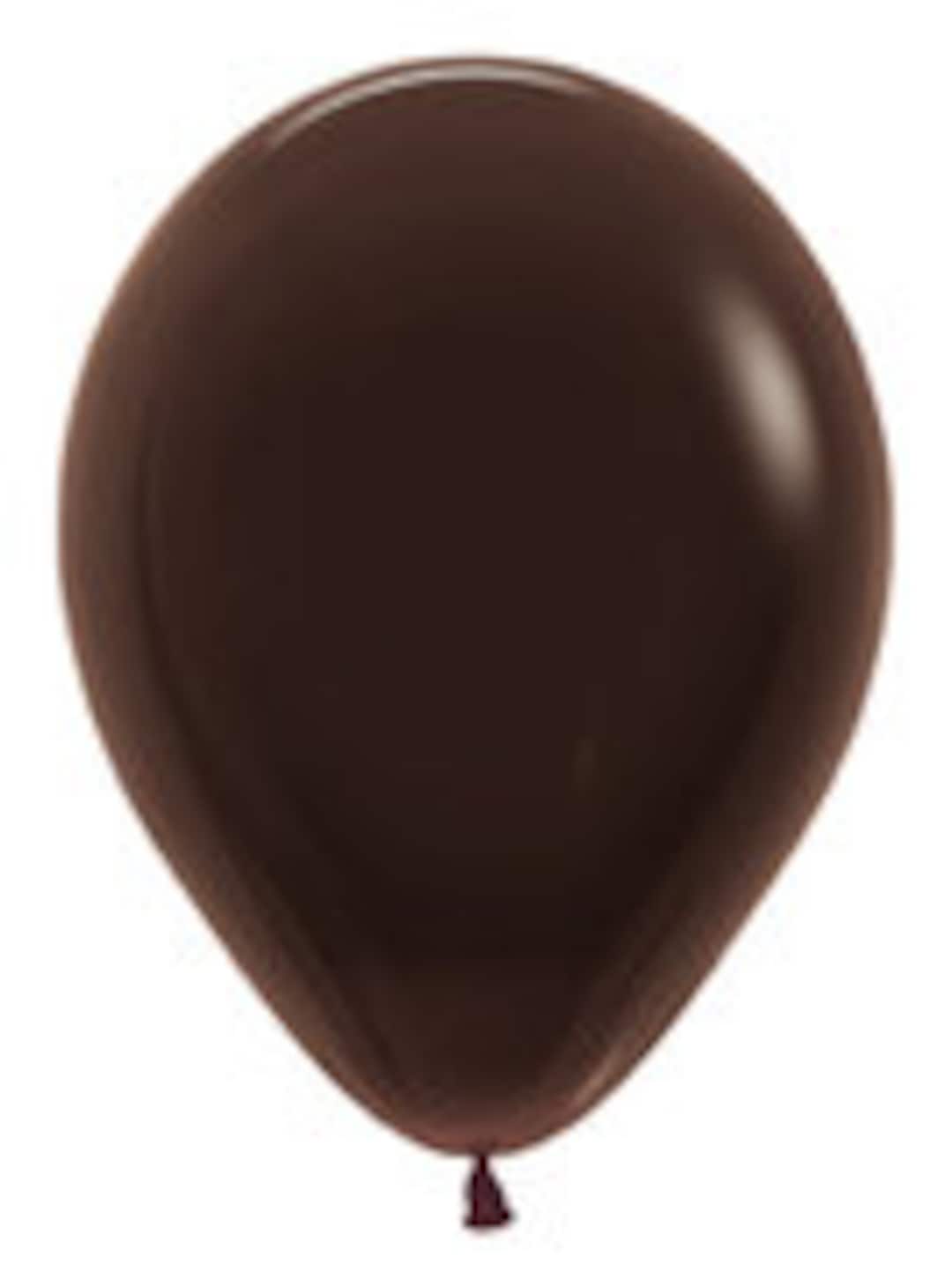 Deluxe Chocolate Brown Balloons Dark Brown Balloon Chocolate Latex ...