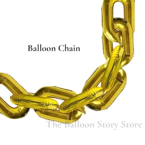 Chain Balloon Linking Balloon Chain 80s and 90s Hiphop Chain Balloon - Etsy