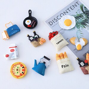 3D Food Mini Fridge Magnets, Food Fridge Magnet, - Etsy