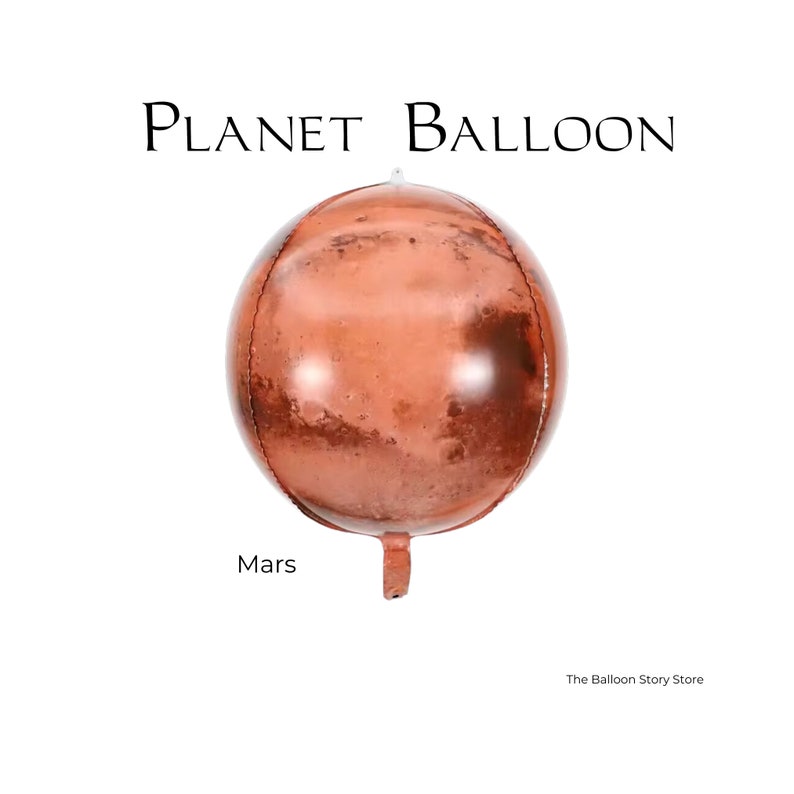 Solar System Planet Balloons: 22" Earth, Mars, Jupiter, Venus, Saturn ...