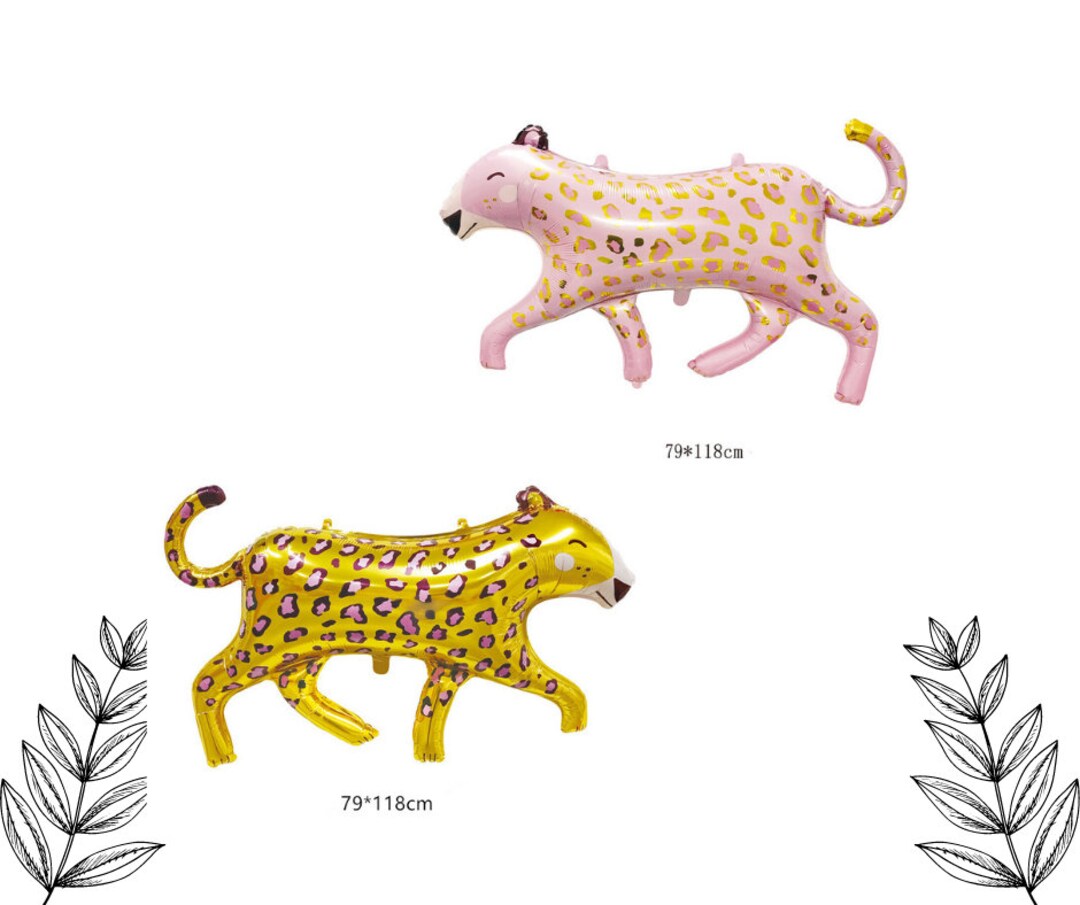 New Style Pink Leopard Balloon Gold Leopard Foil Balloon Modern Colour ...
